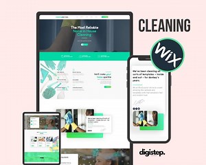 Sleek Cleaning Service Wix Website Template - Etsy