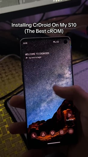 techzerx on Instagram: "Installing crdroid (best crom) on my s10 #fyp #samsung #phone #customrom #developer"