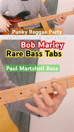 Bob Marley, Punky Reggae Party, Bass Tabs