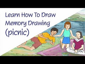 learn how to draw memory drawing (picnic)