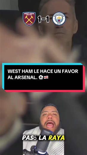 West Ham ayuda al Arsenal en la Premier League