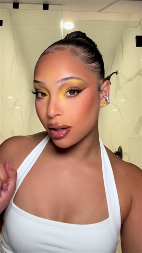 Cute Yellow Makeup Tutorial for Summer