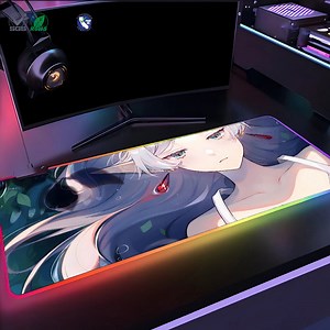[Hot Item] Custom Logo Sublimation Pattern RGB LED Lights Colorful Computer Gaming Mouse Pad