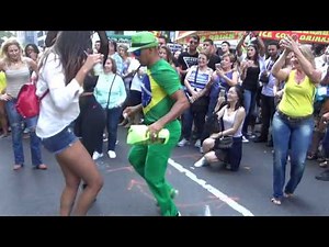 BRAZILIAN WOMENS DANCE STREET SAMBA CARNIVAL DANCES AT BRAZILIAN DAY STREET DANCE PARTY NEW YORK NYC