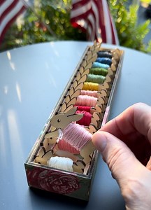 Bunny Rabbit Embroidery Floss Bobbin Gift Set - Etsy