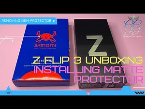Removing | Replacing OEM screen protectors with matte protectors on the Samsung Galaxy Z Flip 3