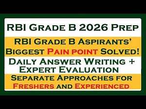 One-stop solution for RBI Grade B descriptive answer writing!