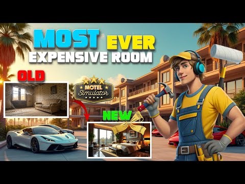 Building a 5 STAR LUXURY ROOM in Motel Simulator 🏨✨
