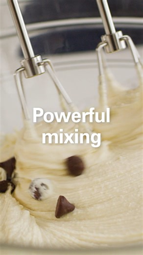 Get powerful cordless mixing anywhere with this HB Pro hand mixer. Smoothly dial in the right speed for the job with the Infinite Speed Control. https://bit.ly/4precl8 | Hamilton Beach