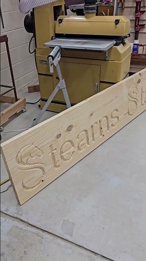 making a large double-side sign from 2x10s