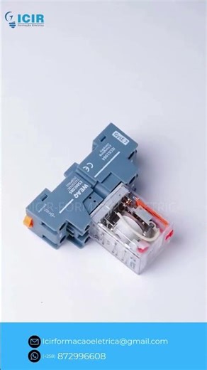 relé eletromecânico (também chamado de relé auxiliar).