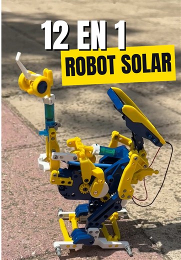 🌞 ¿Un robot que se mueve solo con el sol? ¡Construimos un AVESTRUZ ROBÓTICO sin pilas ni cables! 🦤⚙️ Tercera creación con el kit de Xtrem Bots @WorldBrands que combina energía solar sistema hidráulico. Ideal para aprender mecánica y ciencia jugando. #ValPat #XtremBots #roboticaeducativa #energiaSolar #stemtok