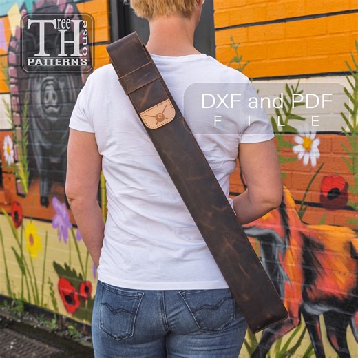 Leather Pool Cue Case Pattern: PDF DXF Digital Template for DIY Leathercraft - Etsy