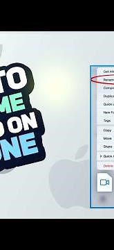 How to Rename a Video on iPhone | Easy Tutorial 2025