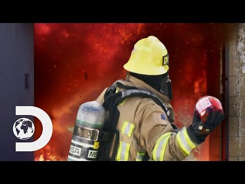 Using Exploding Fire Extinguishers to Stop a Raging Christmas Fire! | The Explosion Show