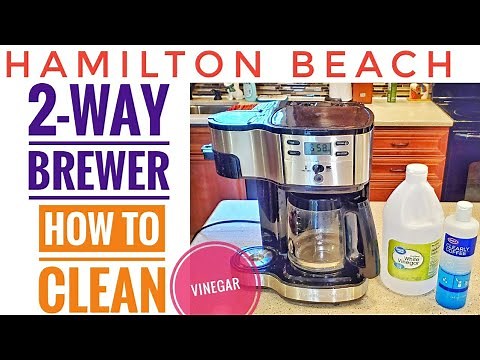 HOW TO FIX / DESCALE Hamilton Beach 2-Way Brewer Coffee Maker Single Serve 49980A with Vinegar