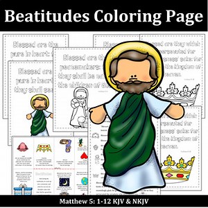 Bible Verse Look Up- The Beatitudes - Fun Bible Lessons for Kids