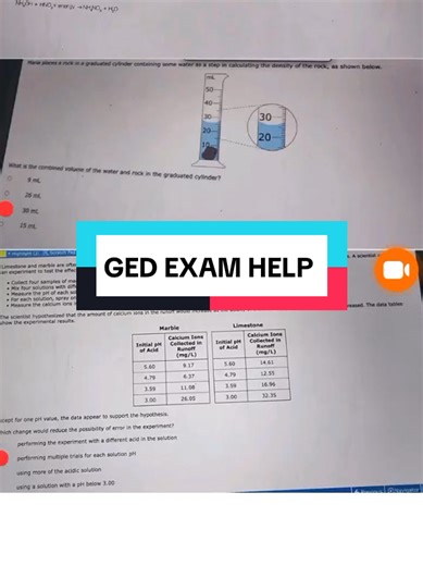 OFFICIAL GED TEST ANSWERS #gedhelper #gedrlapracticetest #gedproctoredexam #testsuccess #gedrlahelp