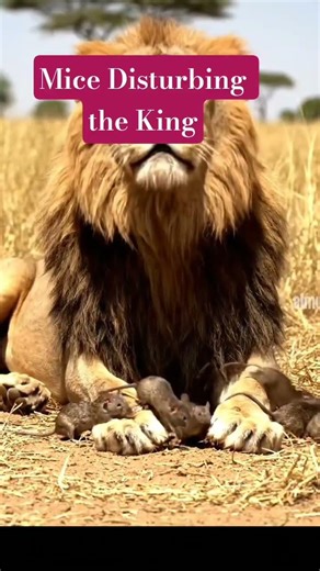 Mice vs Lion #lion #minivlog #jungle #king #nature #attack #funny #fighting