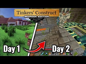 Overpowered Luck in Tinkers Construct Multiplayer | Minecraft Bedrock #gaming #minecraftbedrock