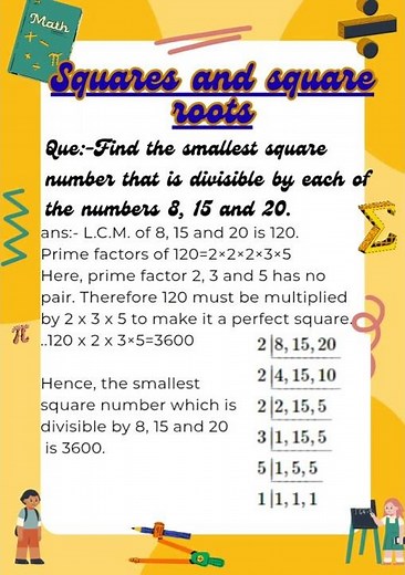 “Class 8 Mathematics: Squares & Square Roots Solved Numericals for Exams”