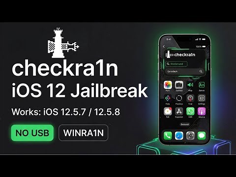 Jailbreak iOS 12.5.7/12.5.8 with Checkra1n/Winra1n | No USB/No Checkn1x |Jailbreak iOS 12.5.8/12.5.7
