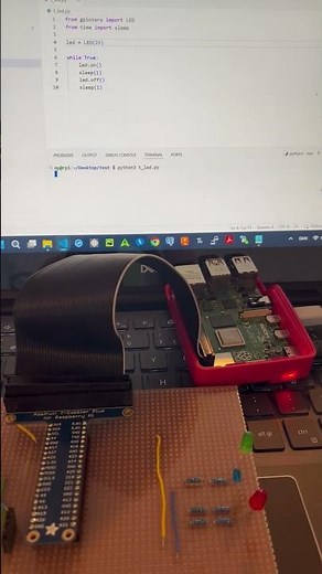 Raspberry Pi 4 Model B – Digital Output Example Using LED.