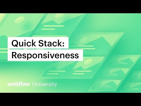 Rapid responsive layouts using Quick Stack — Webflow tutorial