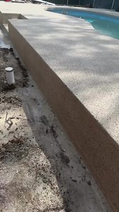 Brown’s Concreting & Resurfacing using our 'Daydream' mix for this beautiful exposed aggregate pool surround with drop edge and stairs. "Very happy with how this one turned out 👌🏼😍" | Geostone