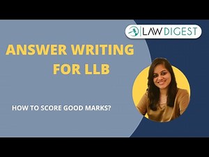 LLB Exams Answer Writing | Faculty of Law | How to score good marks in LLB