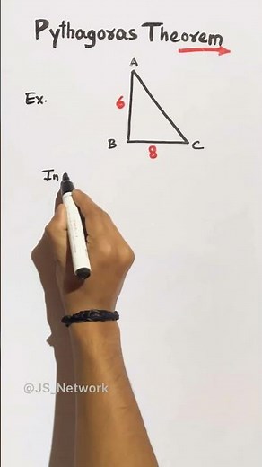 Class 7 - PYTHAGORAS THEOREM #maths #learning #easy #js_network #pythagoras_theorem