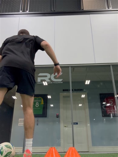 RC Performance Training | First Touch Repetition Get warm with reps of: • Across the body • Outside of the foot • Open up the hip Combine with different exits: •... | Instagram