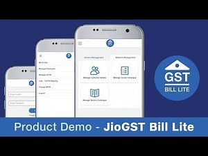 Product Demo- JioGST Bill Lite