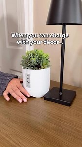 It’s not just a plant — it’s power with style. 🌿⚡ The iHome PowerPlant keeps my devices charged with 2 USB-C ports and a USB-A, all tucked inside a sleek faux succulent🌱 #succulents #plants #chargingstation #ihome #DeskGoals #ModernCharging #homedecor #explorepage | iHome