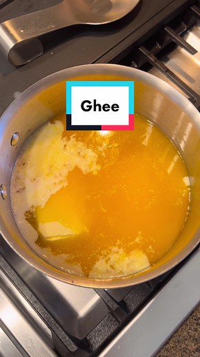 How to make ghee at home 🧈 #butter #ghee #cooktok #cooking101 #indianfood #frenchfood