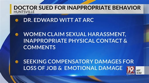 Huntsville Doctor, Clinic Sued for Inappropriate Behavior with Female Employees | Jan. 13, 2026 | News 19 at 4 p.m.