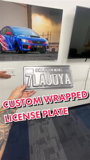 DIY: How to Vinyl Wrap a License Plate with Pattern Vinyl
