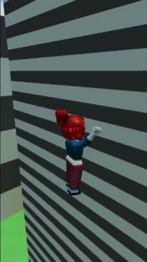 Real Rosa Plays Wall Hop Practice #roblox #shorts