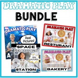 DRAMATIC PLAY BUNDLE Restaurant, Bakery, Space Station & Aquarium preschool kg