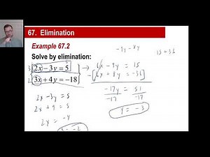 Saxon Math - Algebra 1: 3rd Edition (Lesson 67 - Equivalent Equations, Elimination)