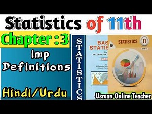 11 class statistics chapter 3 imp definitions | Measures of central tendency[ mean median mod ]