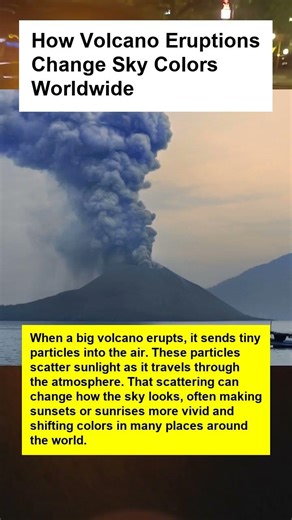 How Volcano Eruptions Change Sky Colors Worldwide