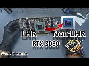 RTX 3080 LHR to Non-LHR Conversion – GPU Core Swap + BIOS Flash