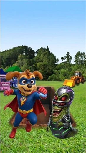 Super Paw Patrol vs Alien Larva Villain, orang kaya mati orang miskin mati #shorts