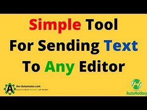 Simple Menu For Sending Text with AutoHotkey v2