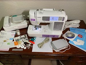 Brother SE400 Embroidery module demo