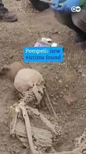 12K views · 119 reactions | Archaeologists at #Pompeii have uncovered two new skeletons of male victims who likely died in an earthquake that accompanied the devastating volcanic eruption of Mount Vesuvius — which buried the Italian city in ash in AD 79. | DW News | Facebook