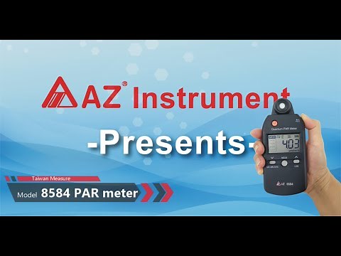 AZ 8584 PAR meter (Quantum photosynthetically active radiation meter) Operation video-English