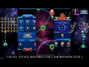 Galaxy Attack Shooting Game Campaign Mode Level 1 | Alien Shooter All Levels And All Bosses 2025