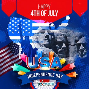 🇺🇸 Today, we paint the town red, white, and blue, celebrating America's remarkable journey toward freedom and prosperity. Let's cherish the blessings of liberty and stand united in gratitude for this land we call home. Wishing you a memorable and patriotic 4th of July! 🎆✨ #America #FourthOfJuly #IndependenceDay #USA #4thOfJuly #July4th #Freedom #Patriotism #RedWhiteAndBlue #Celebrate #Fireworks #StarsAndStripes #AmericanPride #RedWhiteAndBlue #Happy4thOfJuly #VikingSteelStrutcures #HappyFourt
